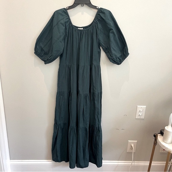 Universal Thread | Dresses | Universal Thread Green Maxi Dress Tiered ...